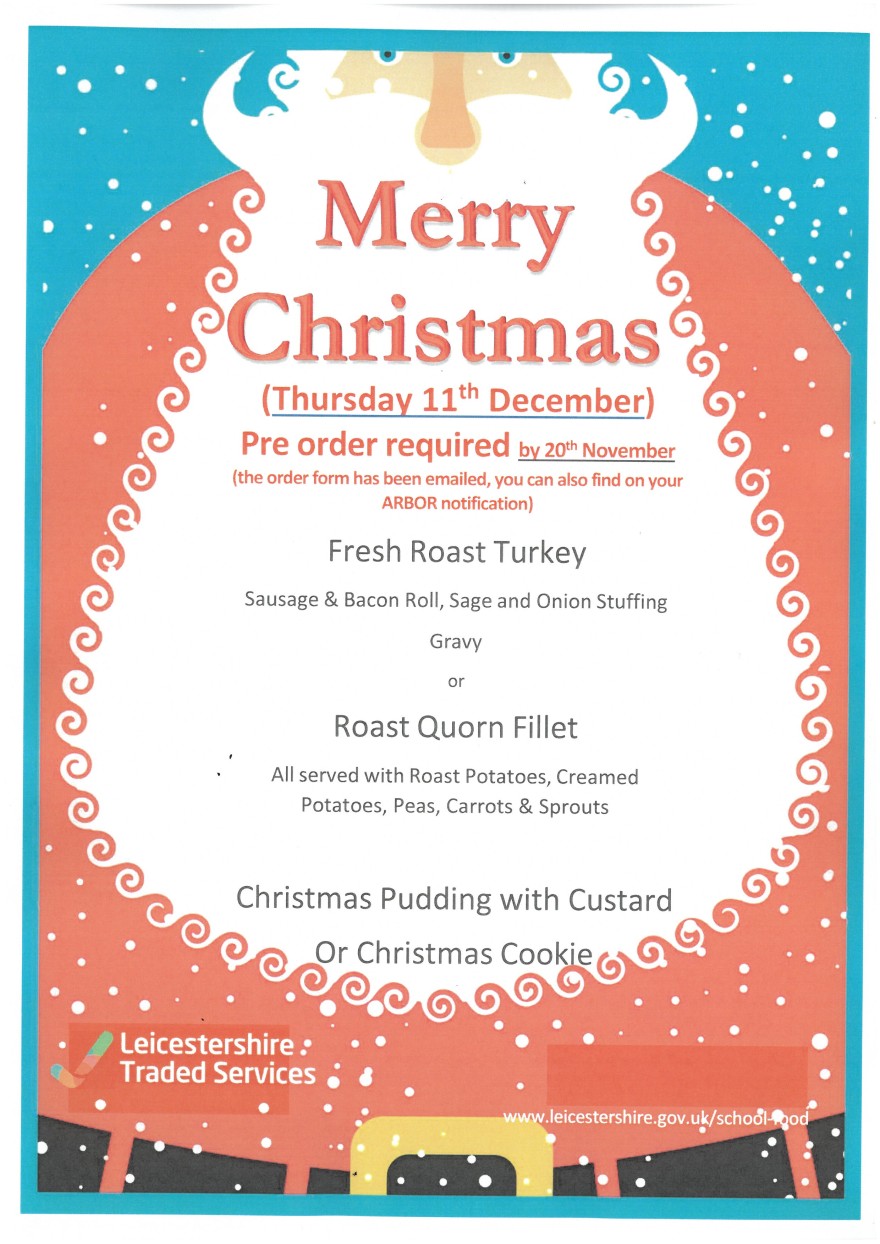Christmas Lunch 11th December 2025 (Order required) | Ashby C of E ...
